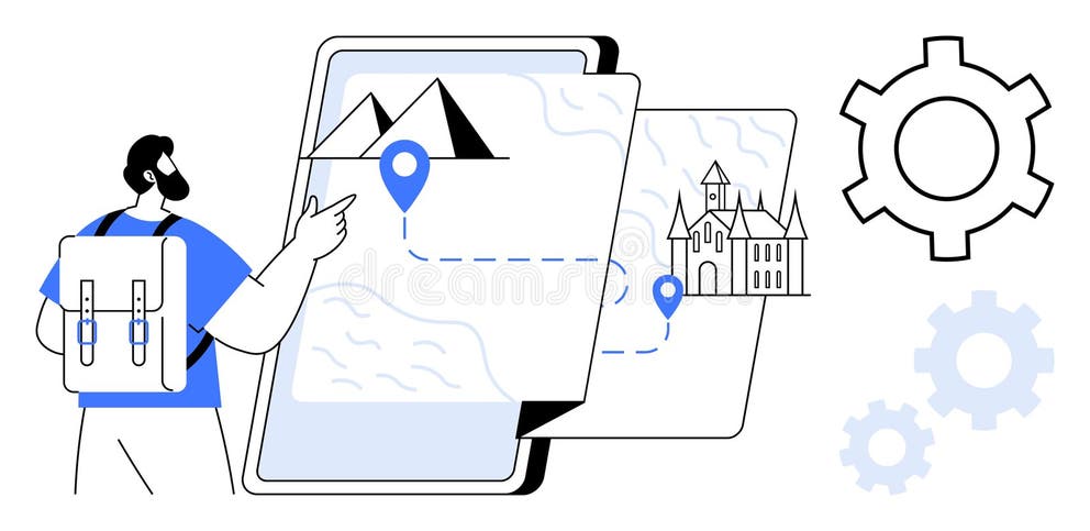 Backpacker Points Stock Illustrations – 31 Backpacker Points Stock ...