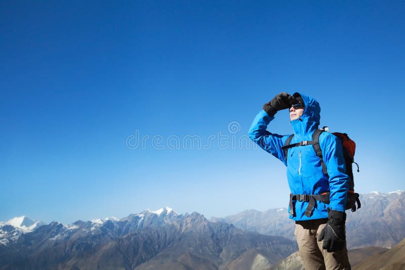 Traveler looking forward stock image. Image of opportunity - 61369611
