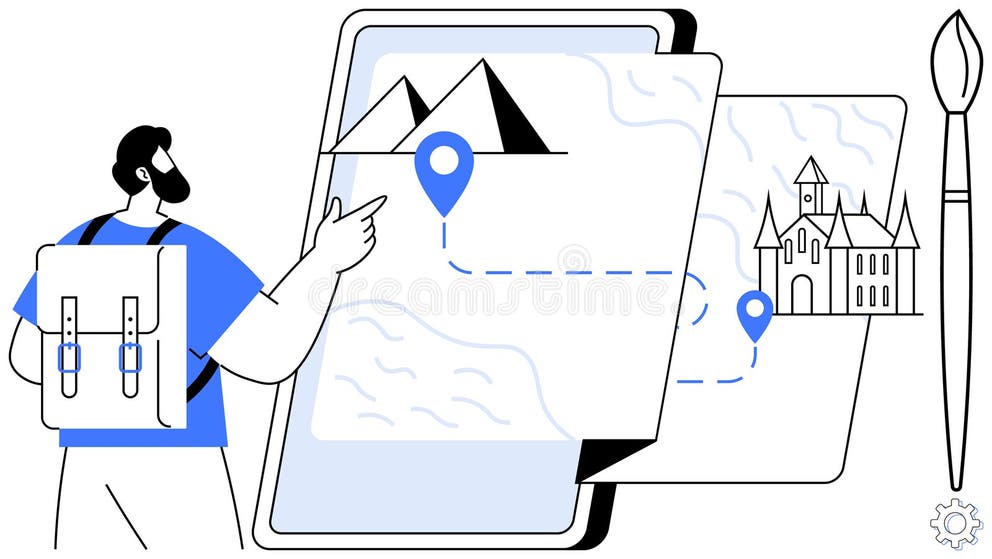 Backpacker Points Stock Illustrations – 31 Backpacker Points Stock ...