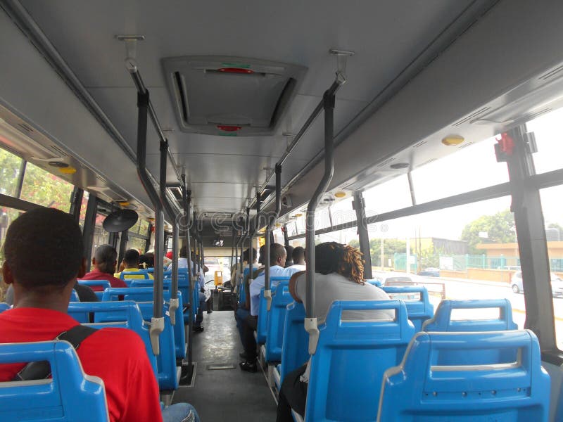 Travelers in a bus editorial stock image. Image of commuting - 44970154