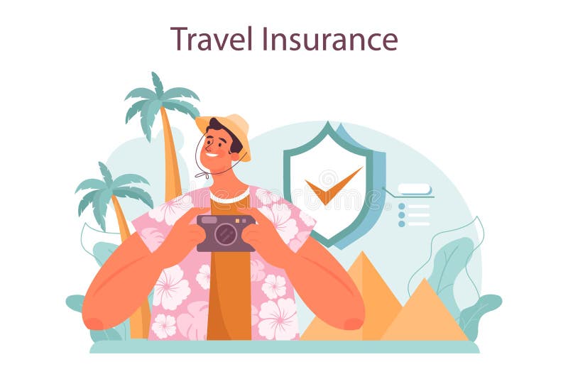 Traveling Abroad Concept. Visa Application Approving and Insurance ...