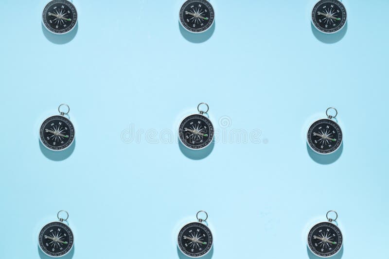 Traveling, Adventure and Vacation Concept with Compass Stock Image ...