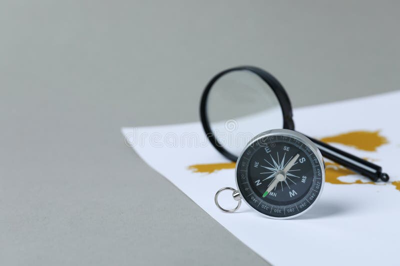 Traveling, Adventure and Vacation Concept with Compass Stock Photo ...