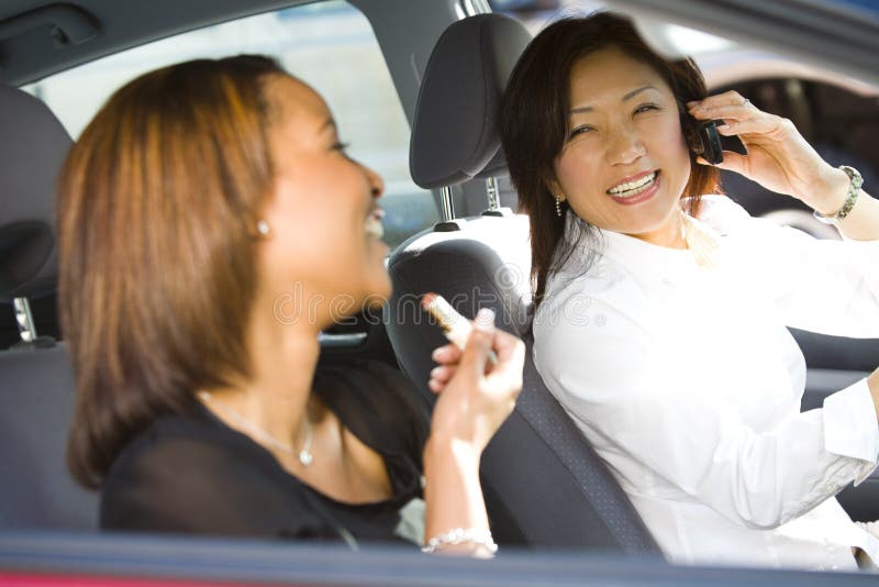 Businesswomen negotiating stock photo. Image of laptop - 4974852