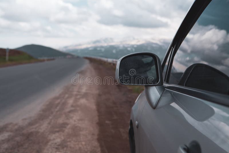 Traveling by Car on a Long Road Stock Image - Image of road, summer ...