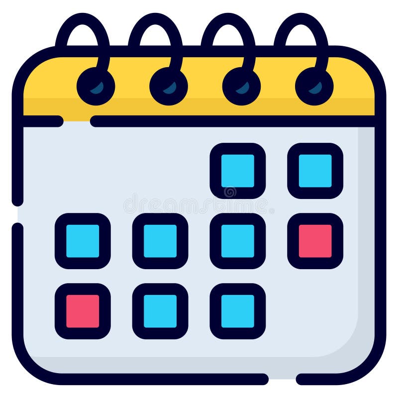 Traveling Date Vector Icon. Colored Outline Style for Web and Mobile ...