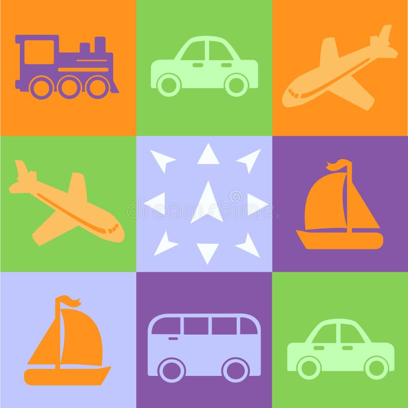 Traveling Destinations. Pointers and Arrows Stock Vector - Illustration ...