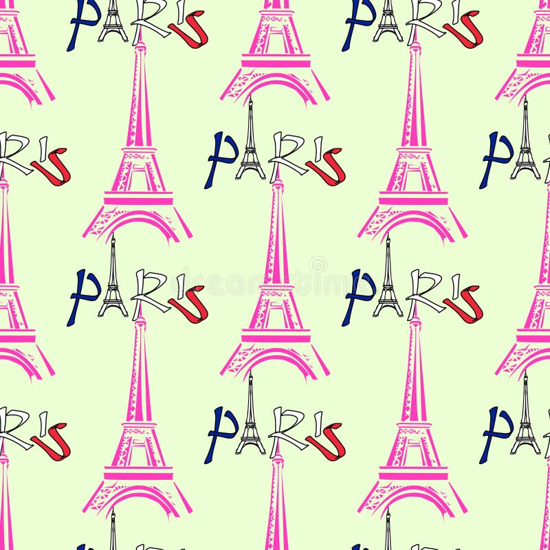 Traveling Pattern. Colorful Seamless Graphic Background Stock Vector ...