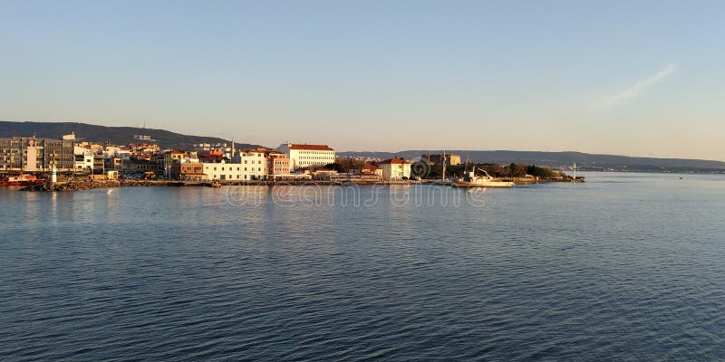 Traveling at Sea on a Calm Day Stock Image - Image of leaving, away ...