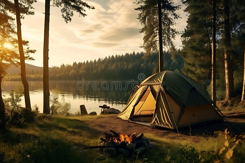 Traveling Up the Mountain To Camp in Forest is a Great Way To Relax ...