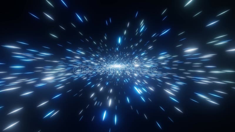 Travelling through Stars at Warp Speed. Hyperspace Jumping. Stock Video ...