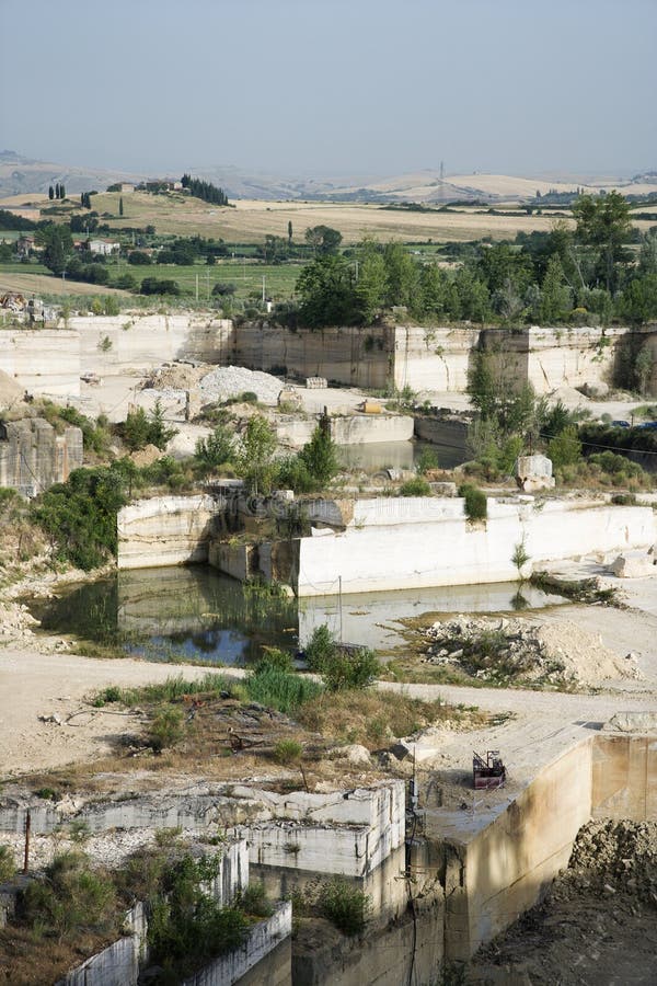 Travertine stone quarry. stock photo. Image of rock, outdoors - 2042104