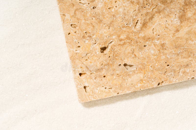 Travertine tile background stock photo. Image of origin - 263174684
