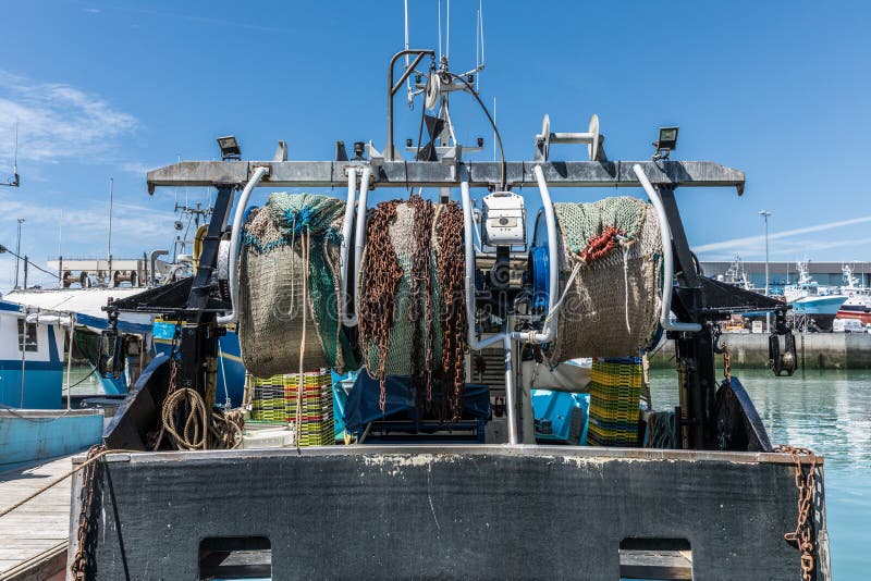 Trawl net reels stock photo. Image of equipment, commerce - 92872726