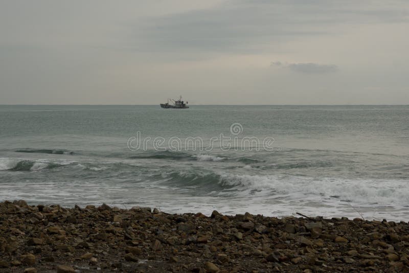 A trawl ship. stock photo. Image of serene, trawl, slack - 84705086