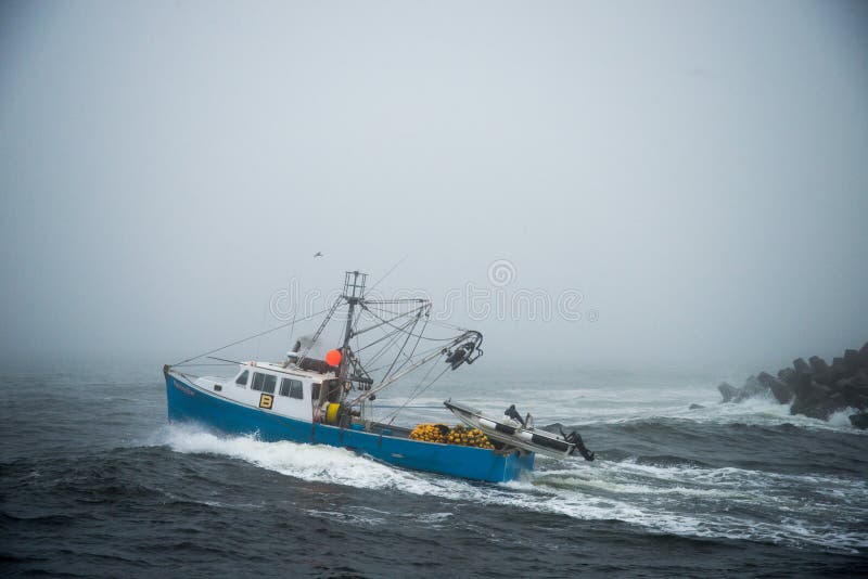 Trawler Net is Going Under Water To Catch Fish Stock Image - Image of ...