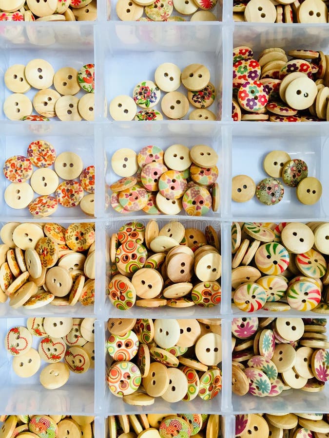 Assorted Buttons Background with Copyspace Stock Photo - Image of ...