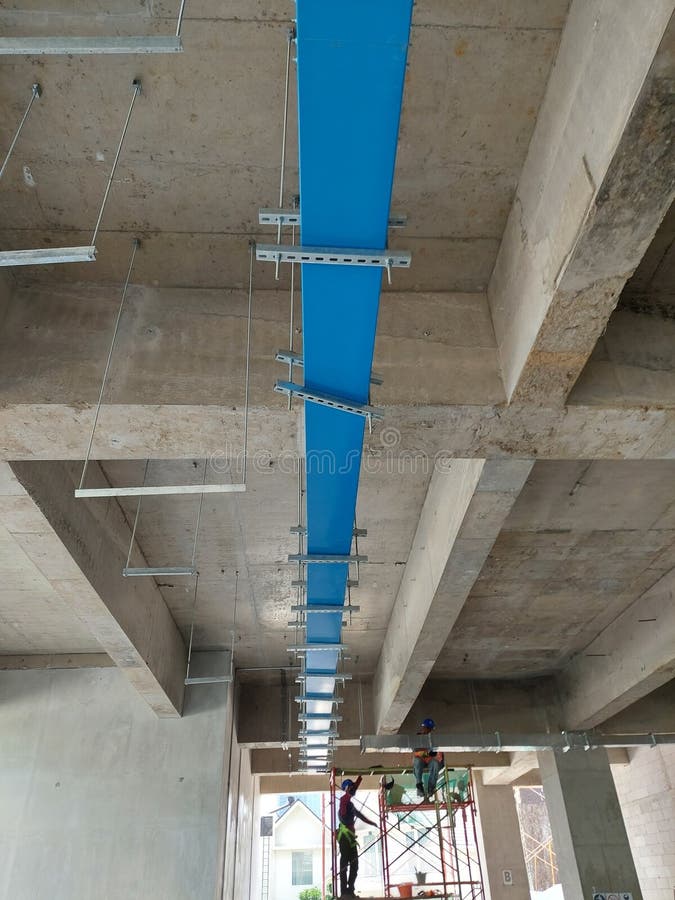 Tray Cabel Electrical Instalation Stock Photo - Image of electrical ...