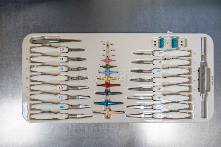 Tray Contains the Instruments for a Finger Joint Prosthesis Stock Image ...