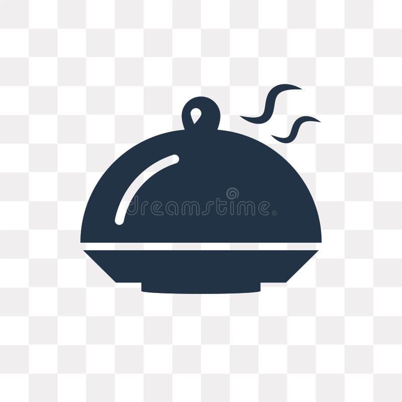 Tray with Cover Vector Icon Isolated on Transparent Background, Stock ...