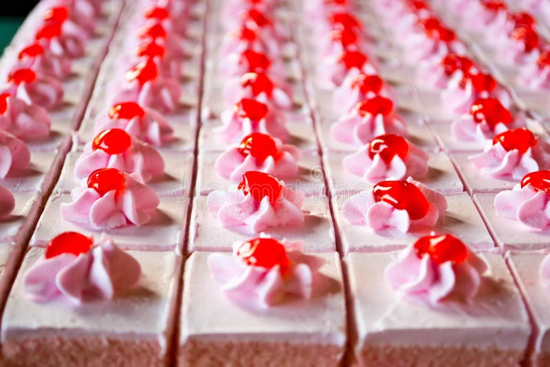 Tray delicious cakes stock image. Image of bake, bakery - 39382569