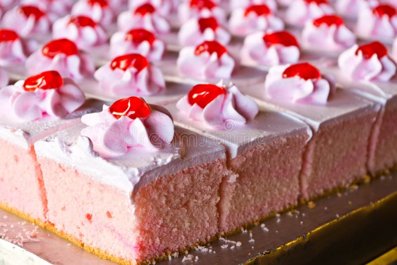 Tray delicious cakes stock photo. Image of icing, sweet - 39382600