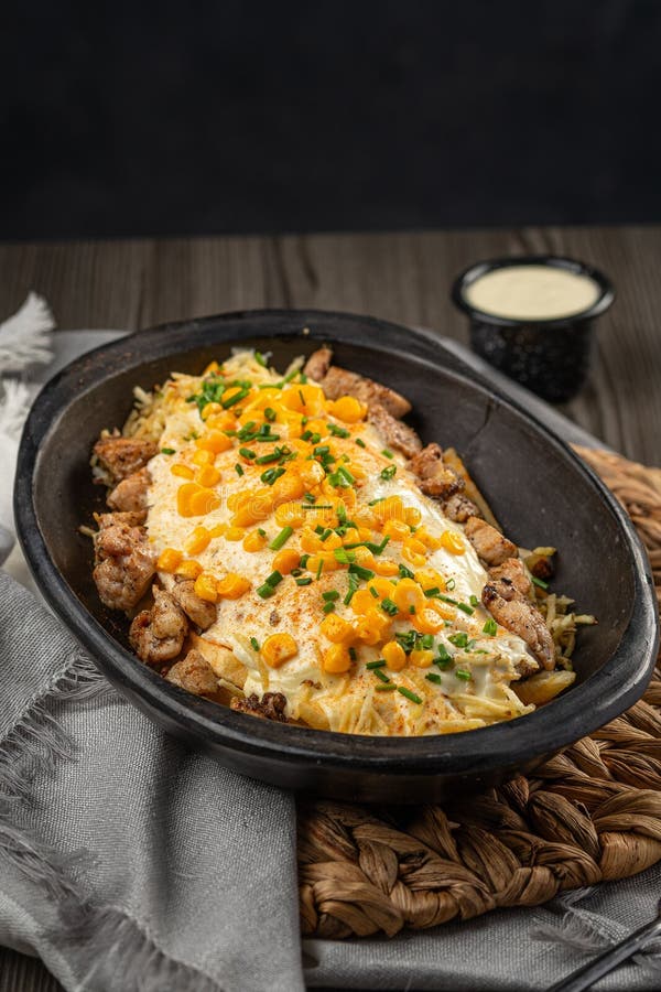 Tray of Delicious Chuzo Desgranado on the Table in a Restaurant Stock ...