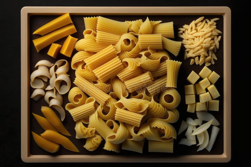 Tray of Freshly Cooked Pasta, Ready To Be Enjoyed Stock Image - Image ...