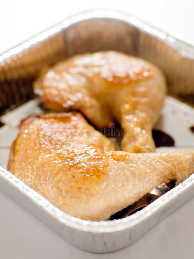 Tray of grilled chicken stock image. Image of cooked - 17743443