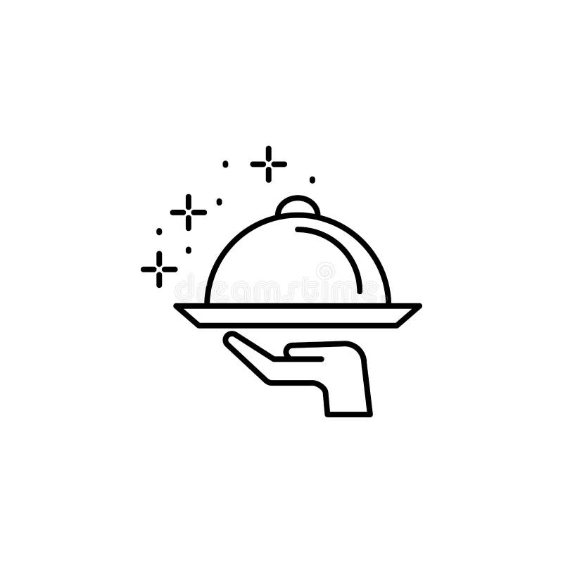 Tray, Hand Icon. Element of Party Icon Stock Illustration ...