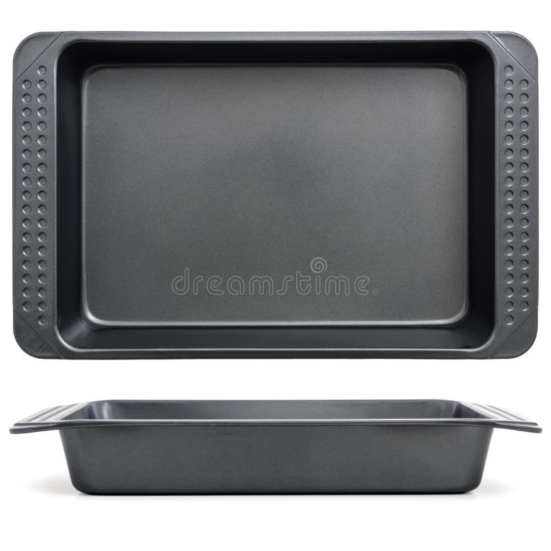 Tray for Oven / Empty Baking Tray Isolated on White Stock Image - Image ...
