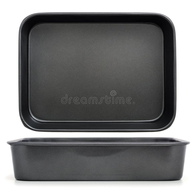 Tray for Oven / Empty Baking Tray Isolated on White, View from Stock ...