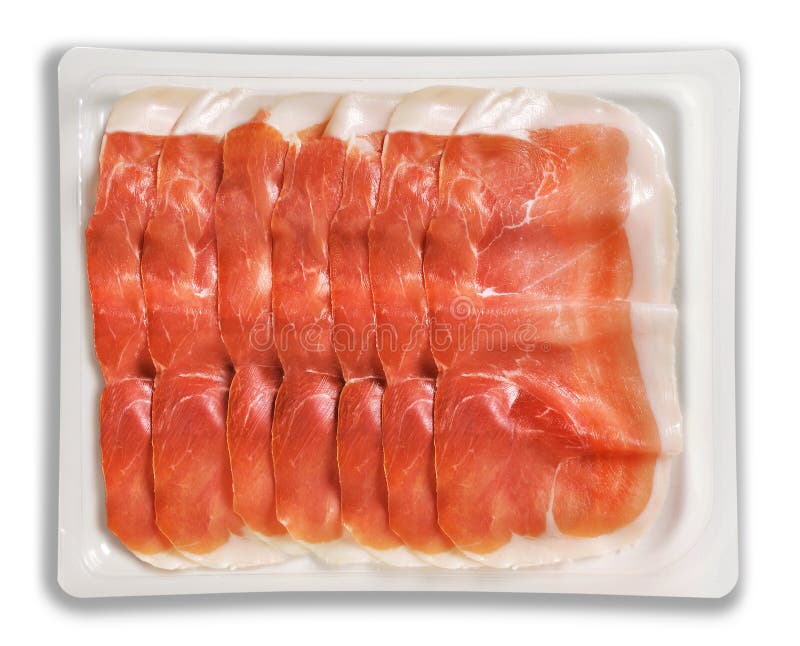 Tray Packaged of Presliced Ham Stock Photo - Image of baked, pork: 71137114
