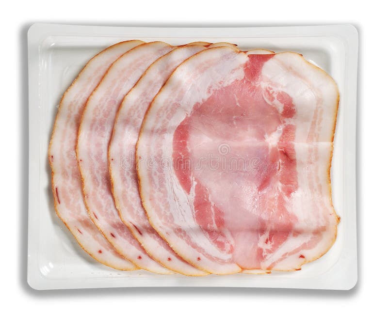Tray Packaged of Presliced Smoked Baked Ham Stock Photo - Image of ...