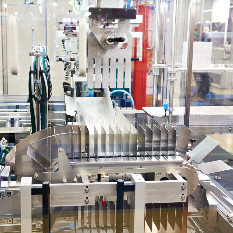 Tray packer machine stock photo. Image of plant, food - 240030650