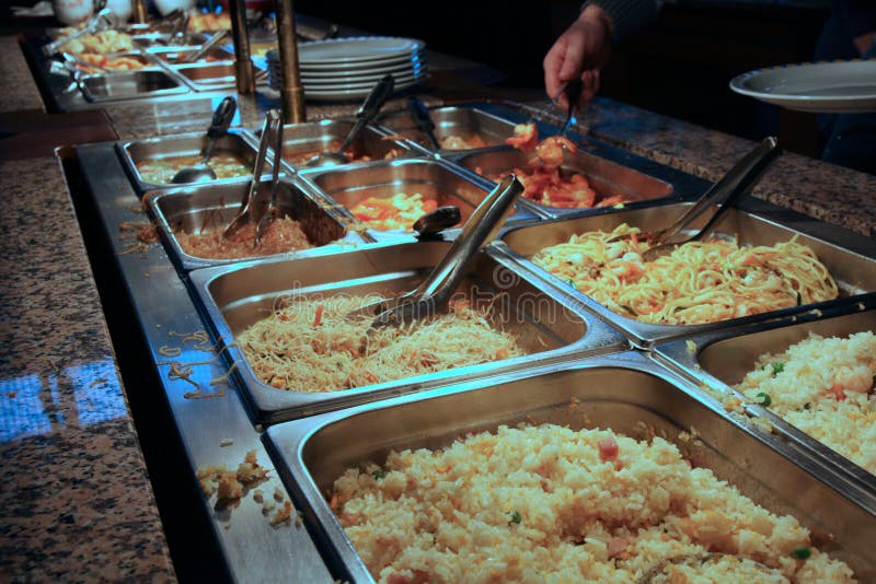 Tray with Rice and Spaghetti Stock Image - Image of dinner, tray: 29454019