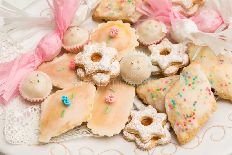 Tray of Sardinian pastries stock photo. Image of sardegna - 64063586