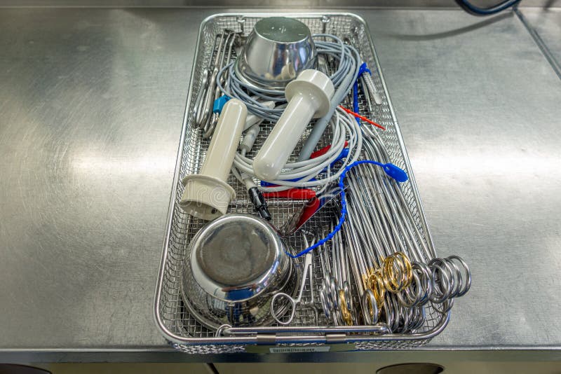 Tray for Surgical Instruments Contains Various Assorted Instruments for ...