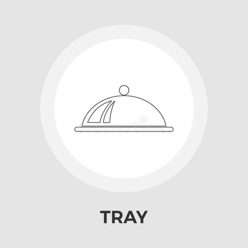 Tray icon stock vector. Illustration of cook, tray, equipment - 93393826