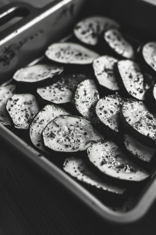 Tray of Vegetables with Black and White Filter Stock Image - Image of ...