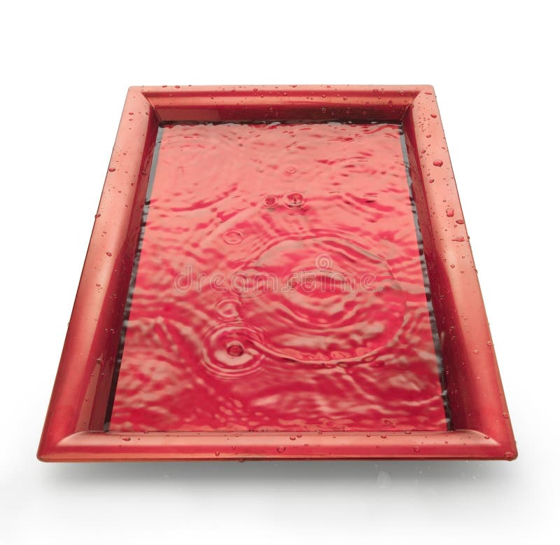 Tray with water stock image. Image of water, object, color - 39362795