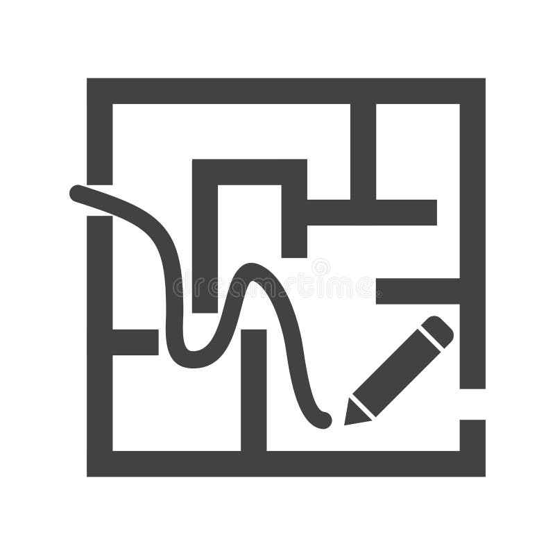 Trayectoria del hallazgo ilustración del vector. Ilustración de camino ...