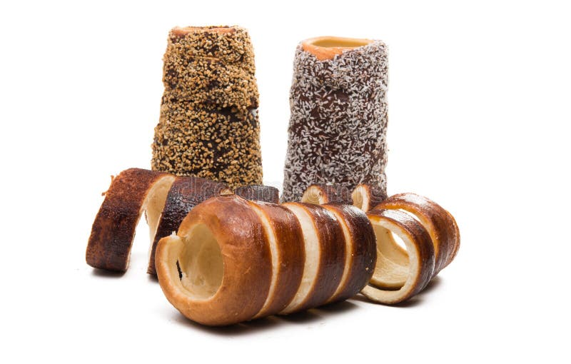 Trdelnik isolated stock photo. Image of tasty, fresh - 125725262