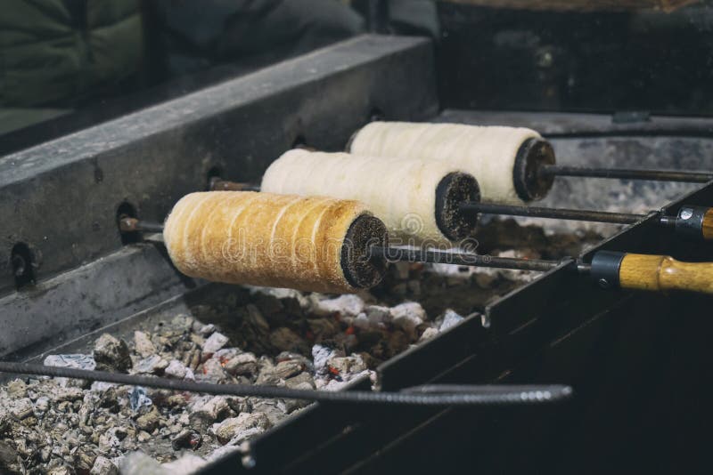 Trdelnik Traditional Pastries from Prague Stock Photo - Image of czech ...