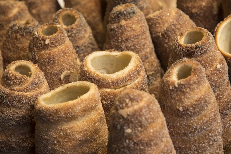 Trdlo Dulce Checo Tradicional Trdelnik Foto de archivo - Imagen de ...