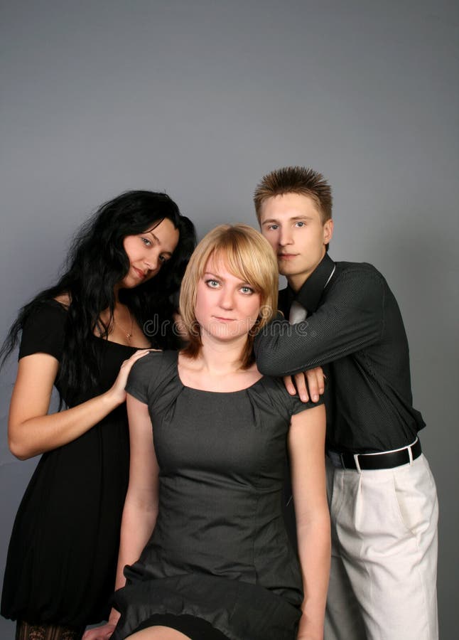 Tre Amici Che Hanno Divertimento Insieme Immagine Stock - Immagine di ...