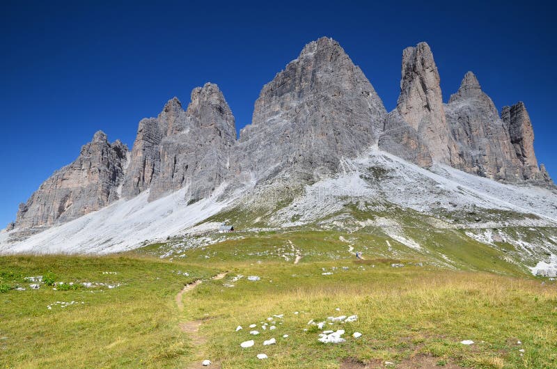 Tre Cime Di Lavaredo, Dolomites Alps, Italy Stock Image - Image of alps ...