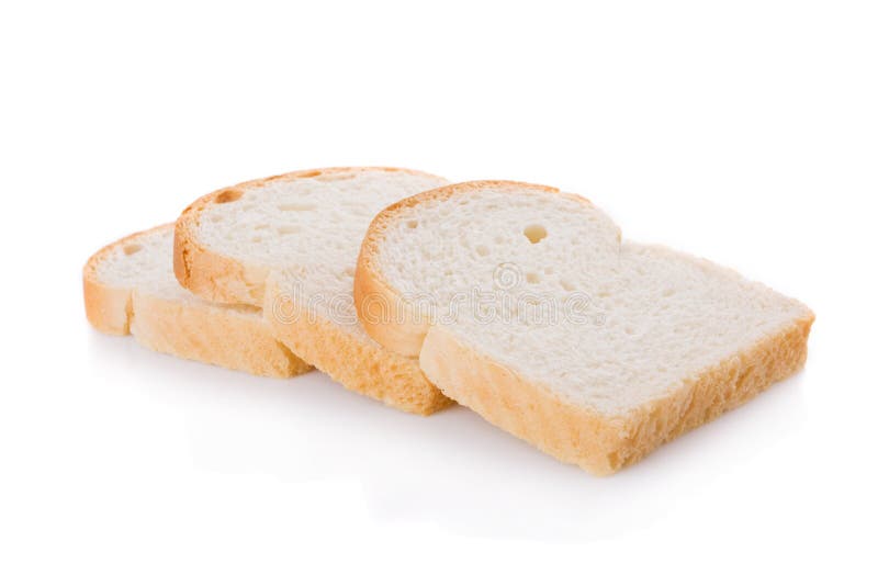 Tre fette del pane fotografia stock. Immagine di sfondo - 8314506