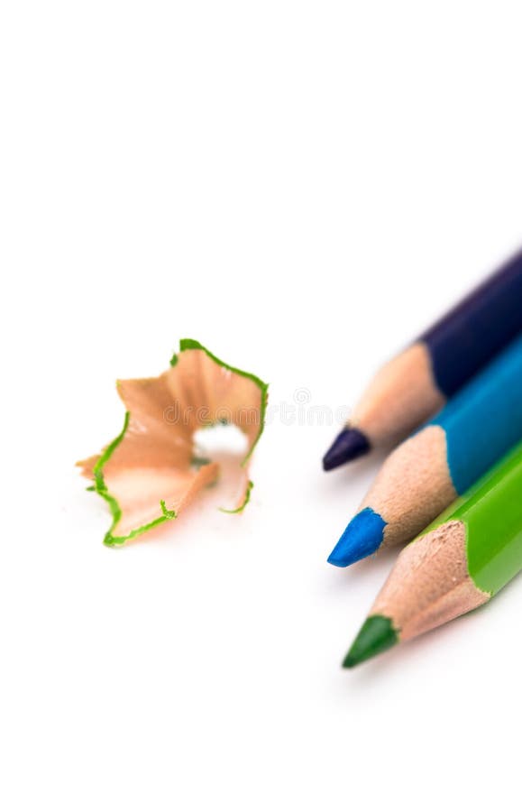 Matite Colorate Con I Fogli Di Carta Immagine Stock - Immagine di ...