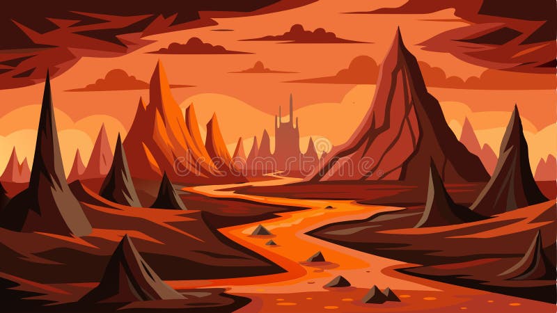 Solidified Hot Lava Texture of Eruption Volcan. Generative AI Stock ...